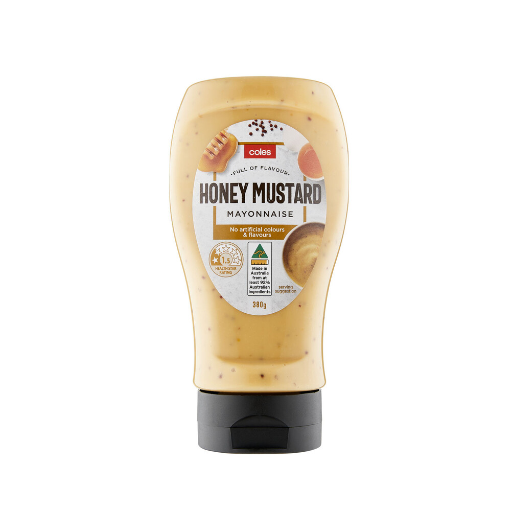 Buy Coles Honey Mustard Mayonnaise 380g | Coles
