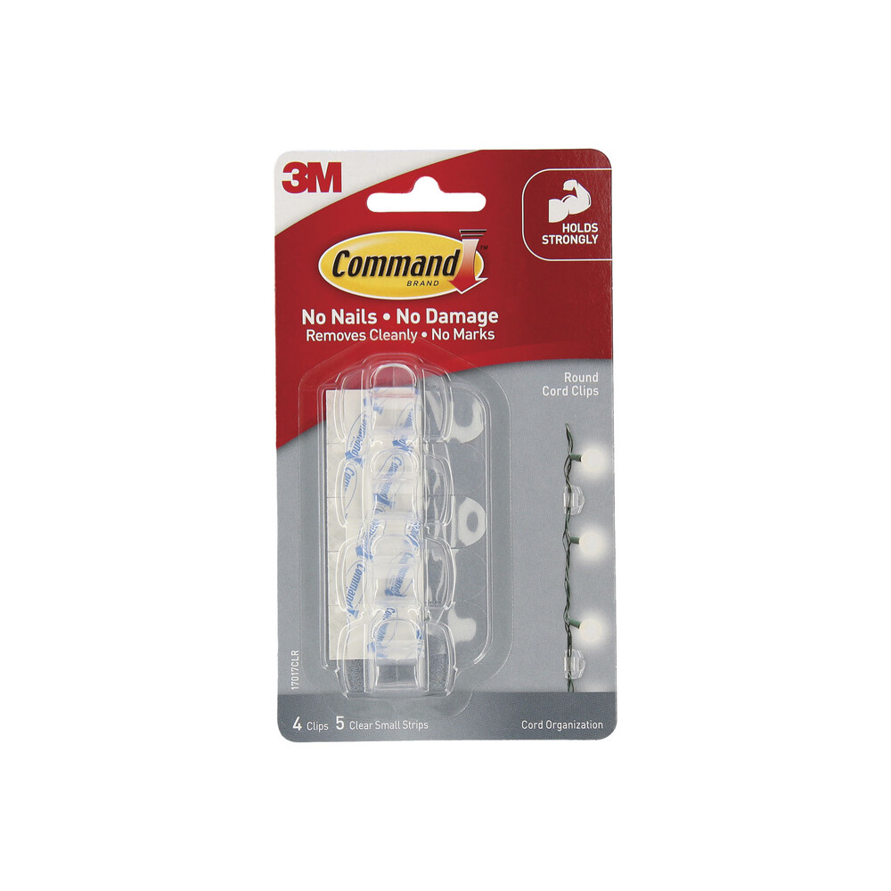 Buy 3M Command Adhesive Cord Clips 4 pack Coles