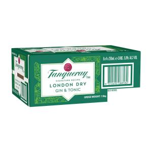 Buy Tanqueray Gin & Tonic Can 250mL 24 Pack | Coles