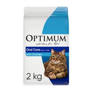 Buy Optimum Adult Cat Oral Care With Chicken Dry Cat Food 2kg | Coles
