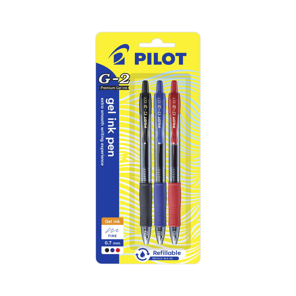 Buy Pilot G2 Gel Ink Pens 3 pack | Coles