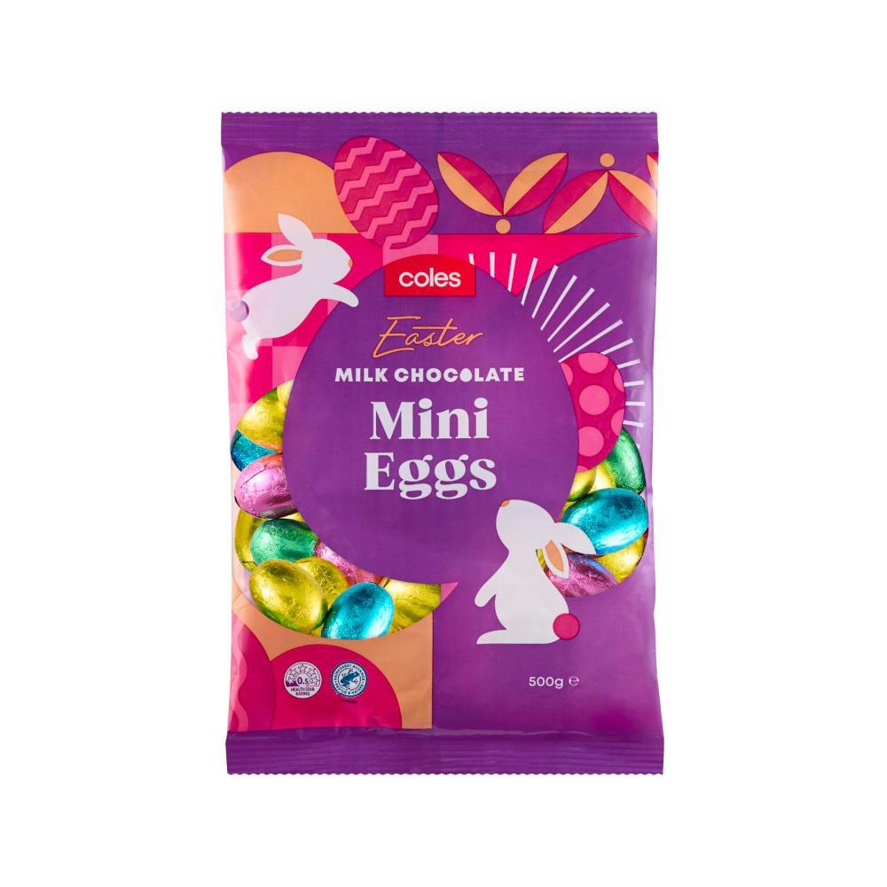 Buy Coles Milk Chocolate Solid Eggs 500g | Coles