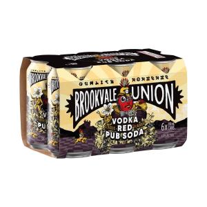 Buy Brookvale Union Vodka Red Pub Soda Can 330mL 6 Pack | Coles