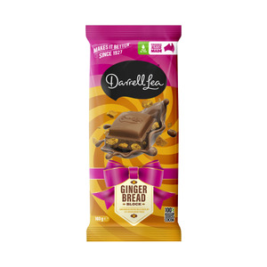Buy Darrell Lea Gingerbread Milk Chocolate Block 160g | Coles