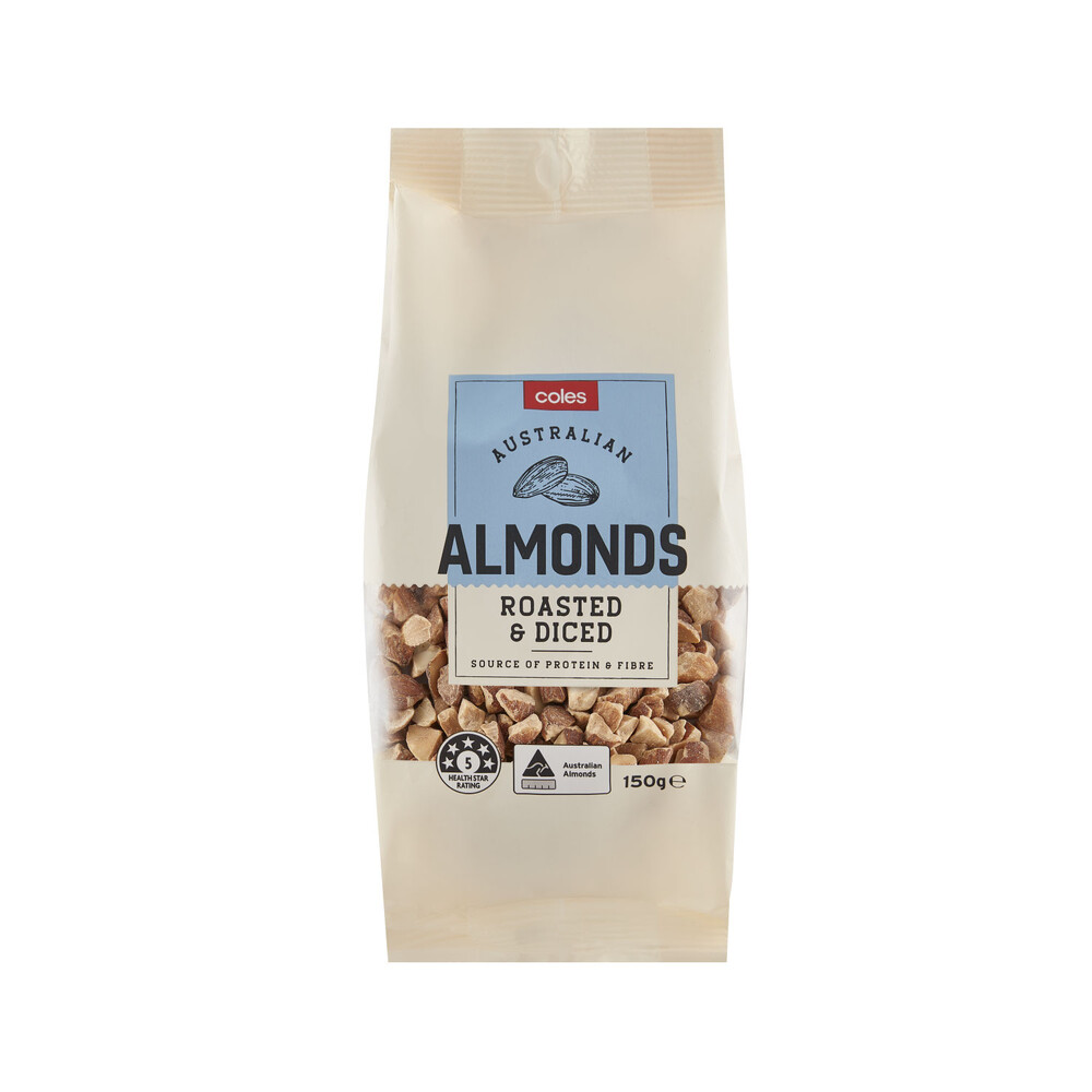 Buy Coles Roasted & Diced Almonds 150g | Coles
