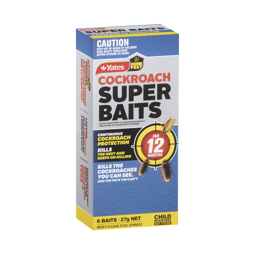 Buy Yates Home Pest Cockroach Super Baits 6 pack | Coles