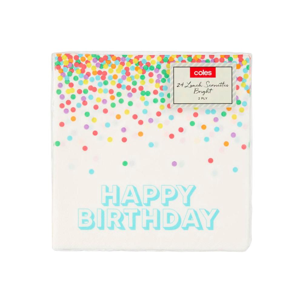 Buy Coles Lunch Serviettes 24 pack | Coles