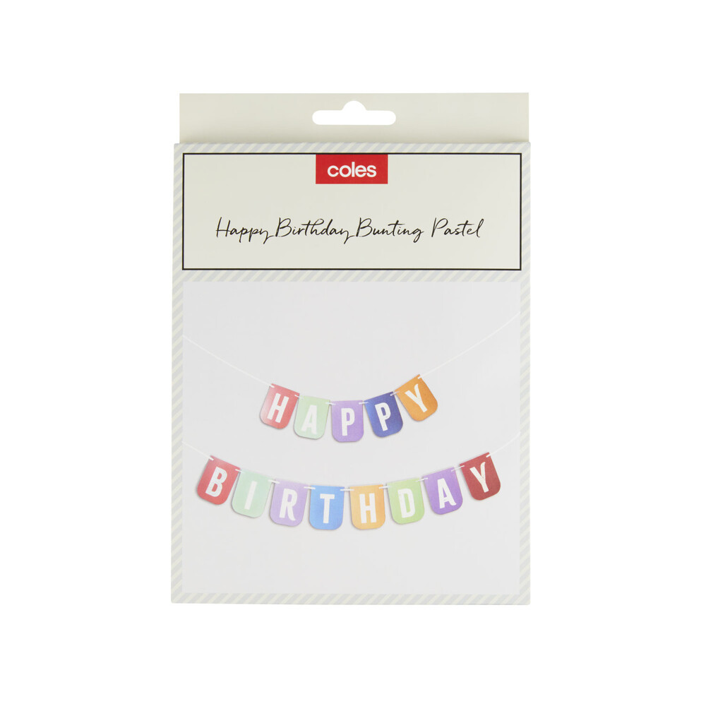 Buy Coles Happy Birthday Bunting 1 each | Coles