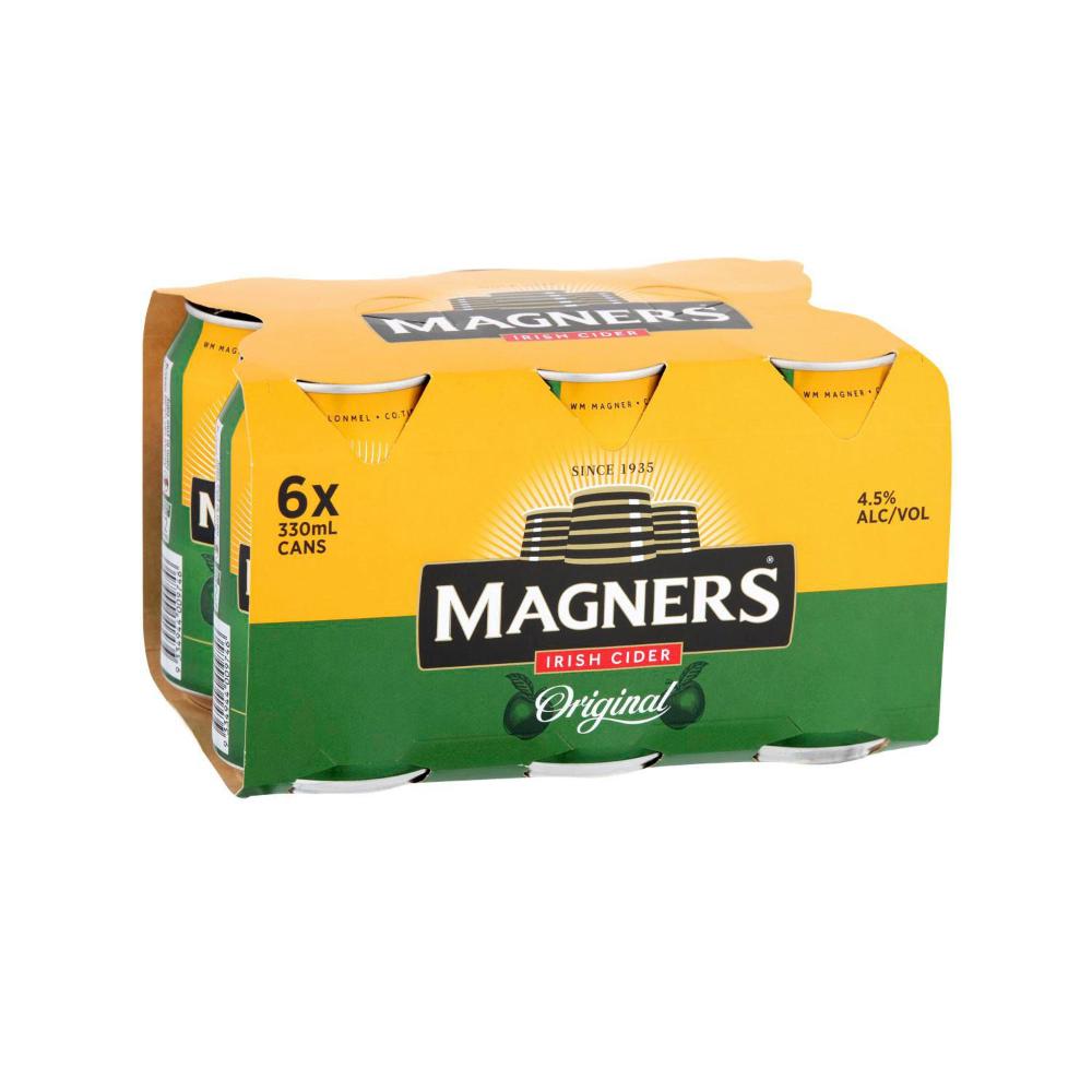 Buy Magners Original Irish Cider Can 330mL 6 Pack | Coles