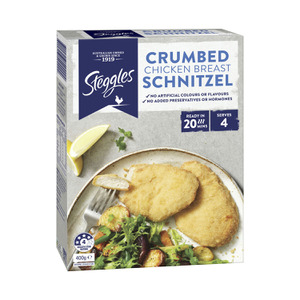 Buy Steggles Chicken Breast Schnitzel 400g | Coles