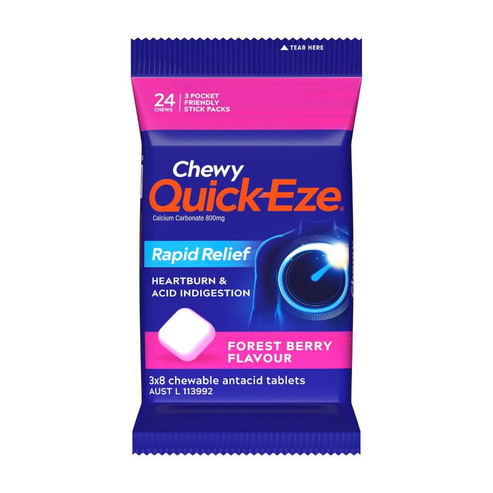 Buy Quick Eze Chewy Fast Acting Heartburn And Indigestion Tablets 3 ...