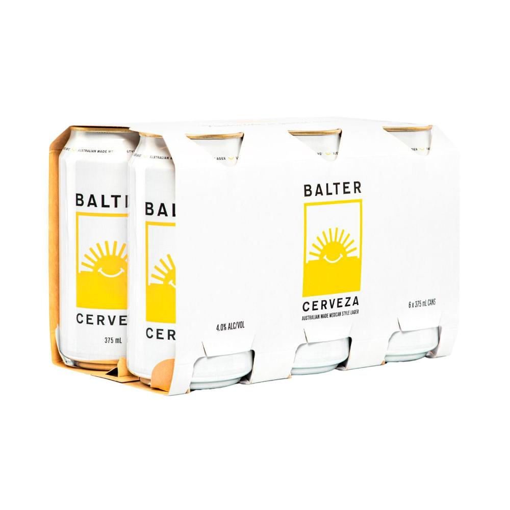 Buy Balter Cerveza Can 375ml 6 Pack | Coles