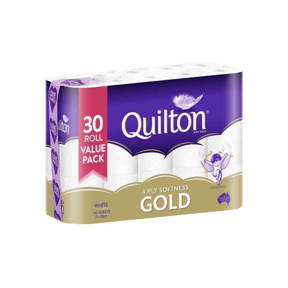 Buy Quilton Gold 4ply Toilet Tissue 30 Pack | Coles