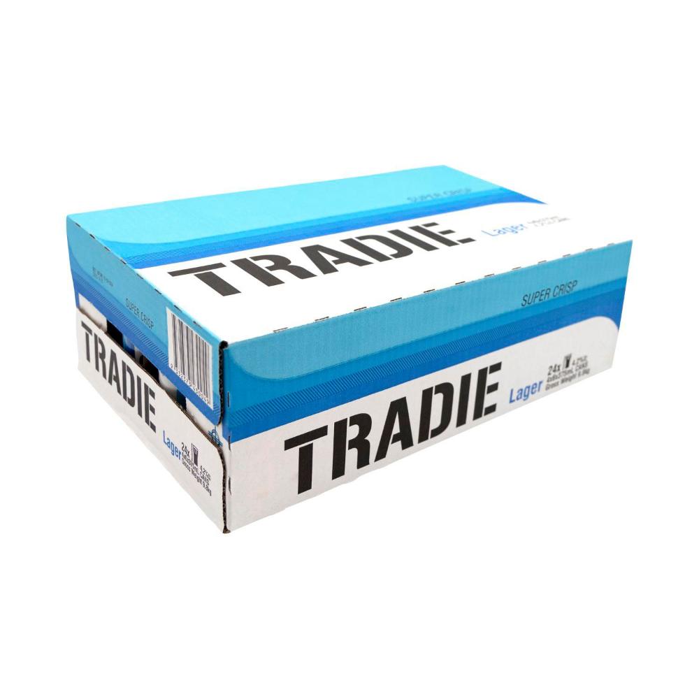 Buy Tradie Lager Can 375mL 24 Pack | Coles
