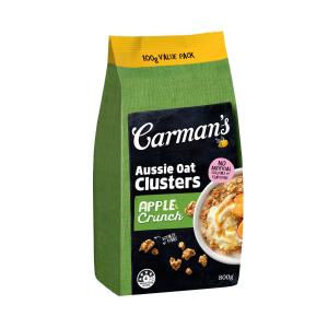 Buy Carman's Aussie Oat Clusters Apple Crunch Value Pack 800g | Coles