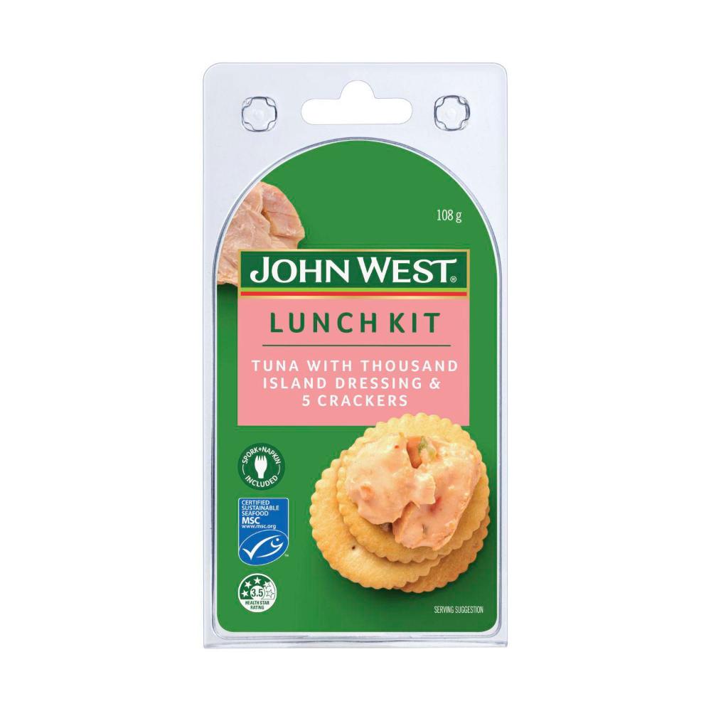 Buy John West Lunch Kit With Crackers Tuna With Thousand Island ...
