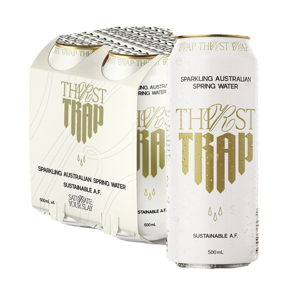 Buy Thirst Trap Australian Spring Water Sparkling 4x500mL 4 pack | Coles