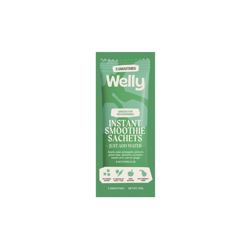Buy Welly Instant Smoothie Green for Recharging Multipack 5X22g 110g ...