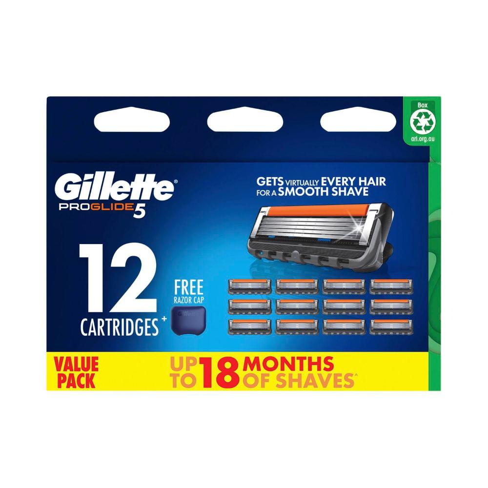 Buy Gillette Proglide Manual Blade Refills 12 pack | Coles