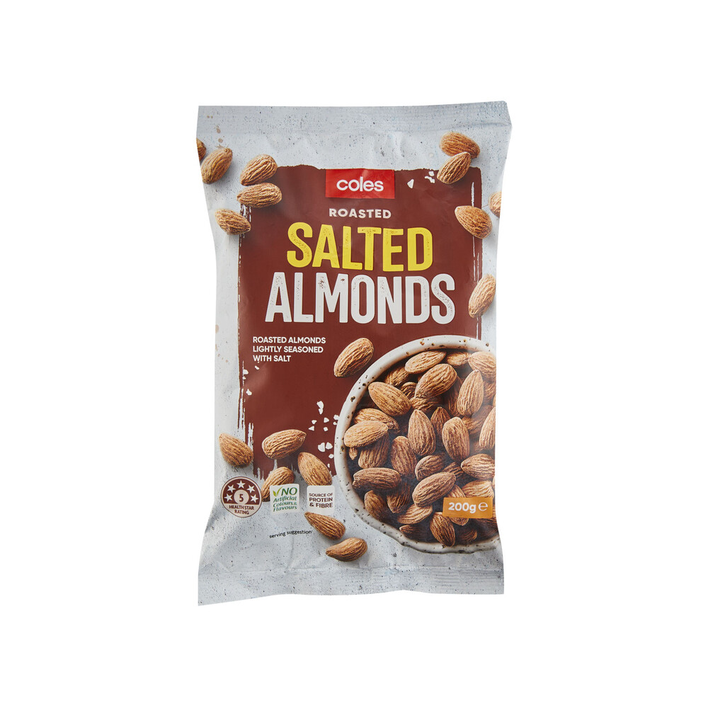 Buy Coles Salted Almonds 200g | Coles