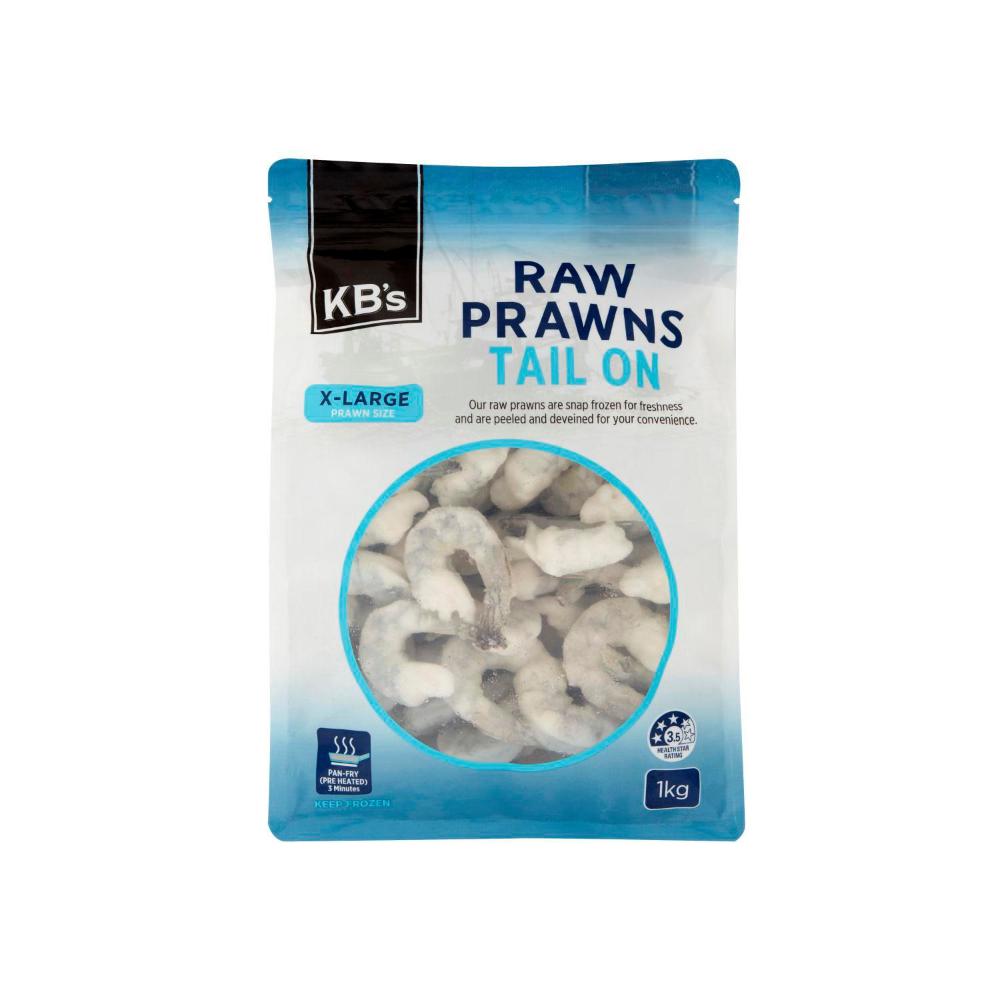 Buy KB's Raw Prawns Tail On 1kg | Coles