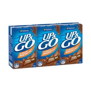 Calories in Sanitarium Up&Go Liquid Breakfast Chocolate Ice 3X250mL ...