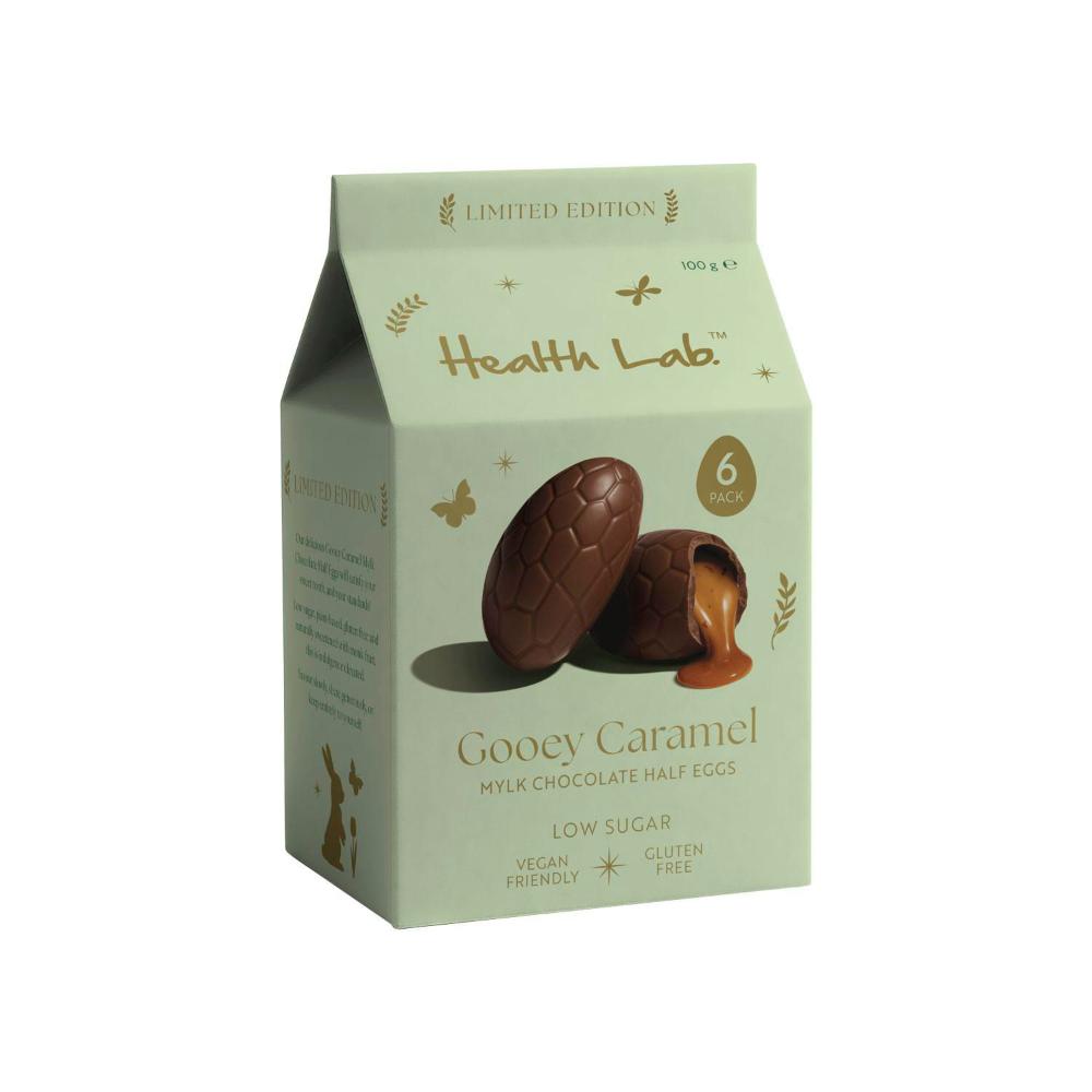 Buy Health Lab Low Sugar Half Eggs With Gooey Caramel 100g | Coles