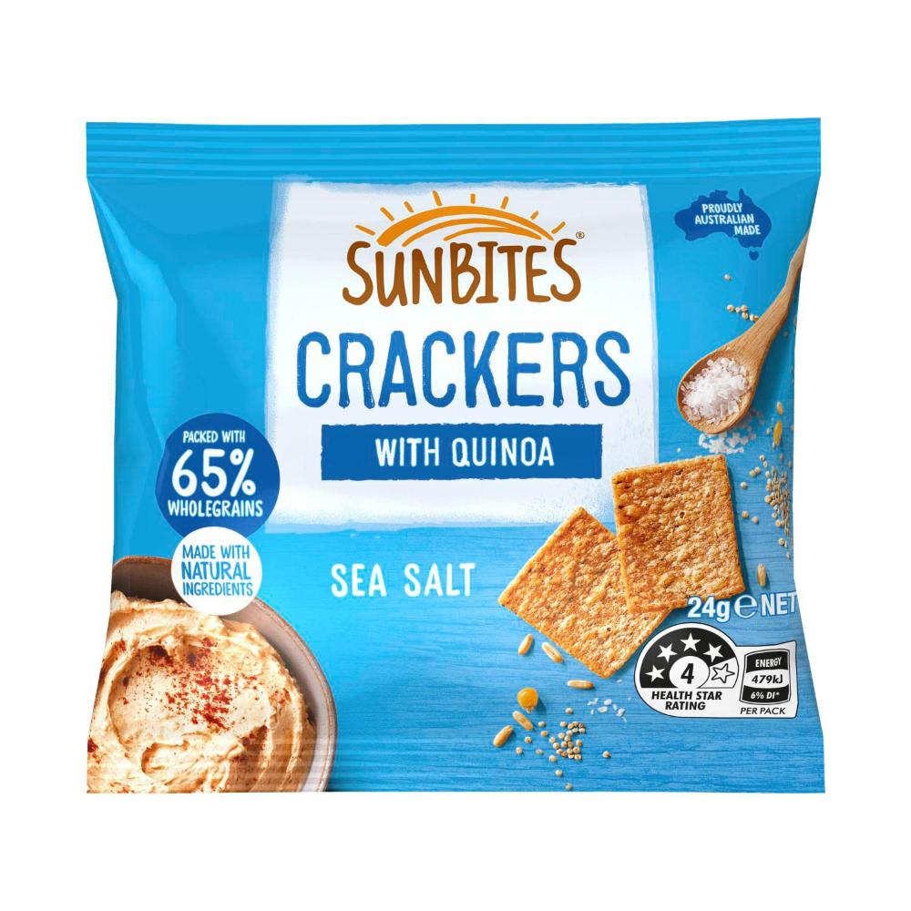 Buy Sunbites Crackers Sea Salt 24g | Coles