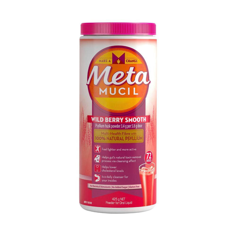 Buy Metamucil 72 Dose Dietary Fibre Wild Berry 425g | Coles