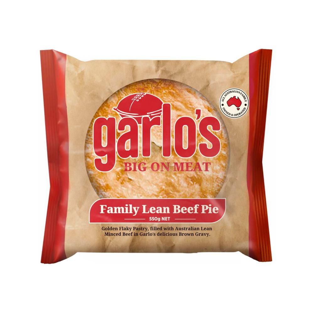 Buy Garlos Family Lean Beef Pie 550g | Coles