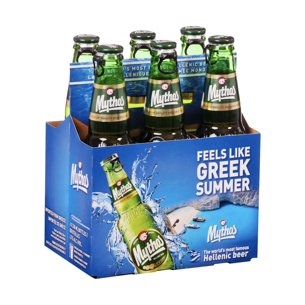 Buy Mythos Beer Bottle 330ml 6 Pack | Coles