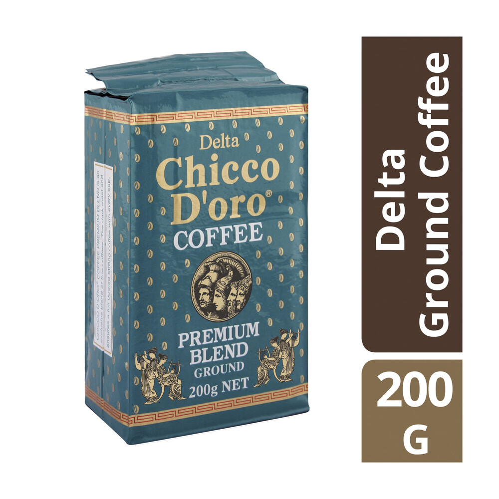 Buy Chicco D'Oro Premium Blend Delta Ground Coffee 200g | Coles