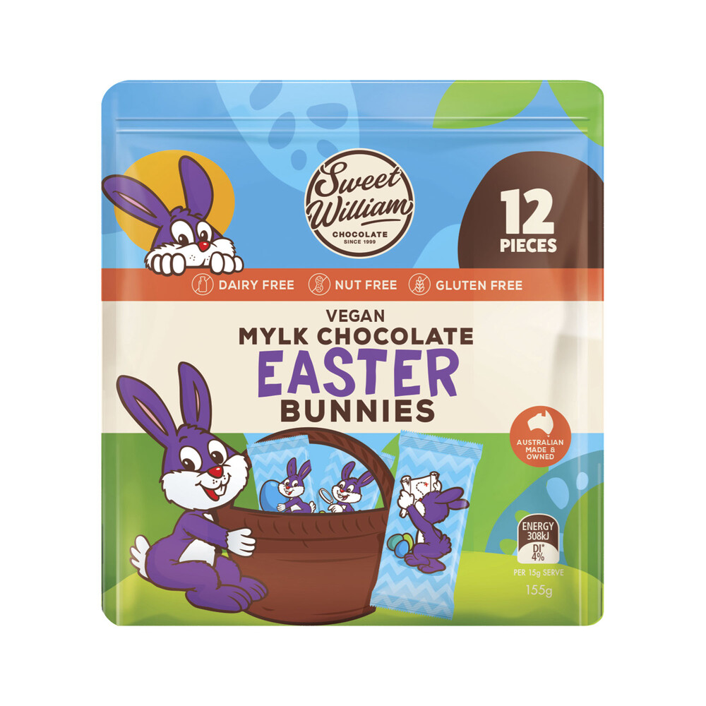 Buy Sweet William Easter Bunnies 12 Pack 155g | Coles