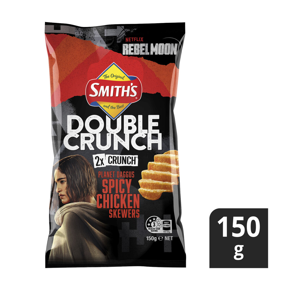 Buy Smiths Double Crunch SP Chicken SK Potato Chips 150g | Coles
