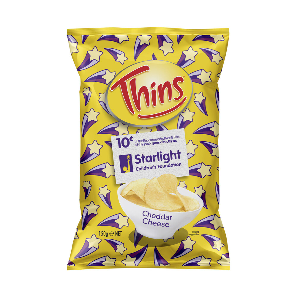 Buy Thins Potato Chips Cheddar Cheese 150g | Coles
