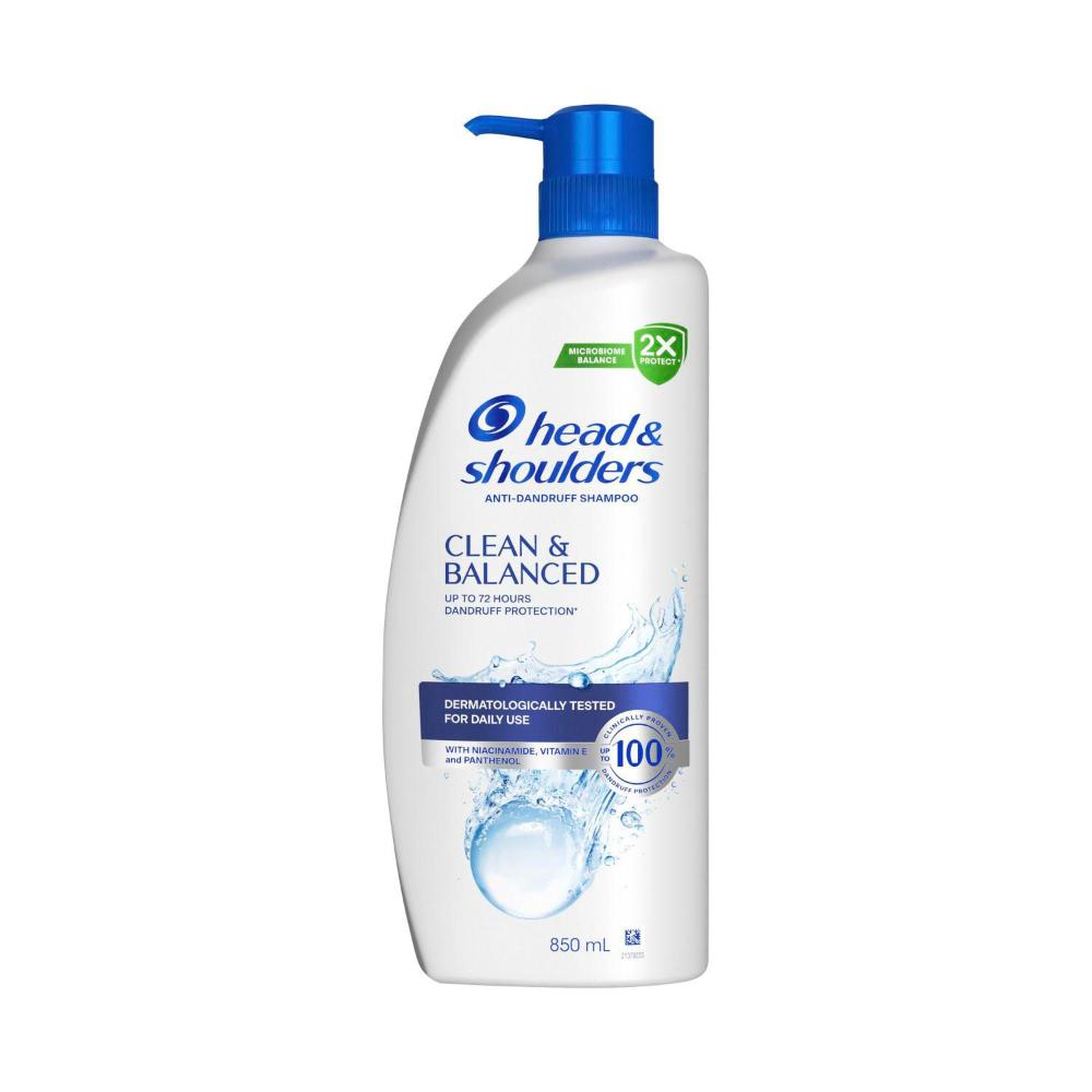Buy Head & Shoulders Clean & Balanced Shampoo 850mL | Coles