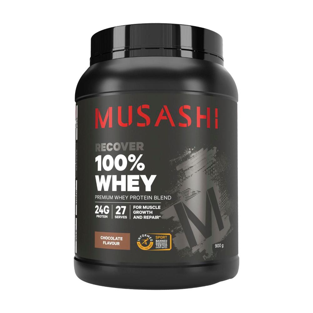 Buy Musashi 100% Whey Protein Powder Chocolate Milkshake 900g | Coles