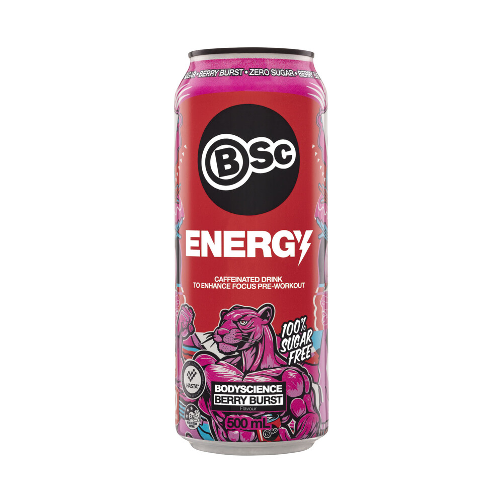 Buy BSC Energy Drink Berry Burst 500mL | Coles