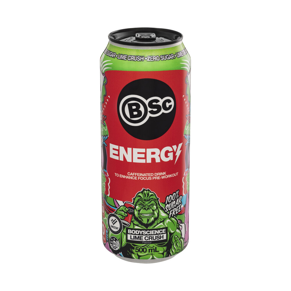 Buy BSc Energy Drink Lime Crush 500mL | Coles