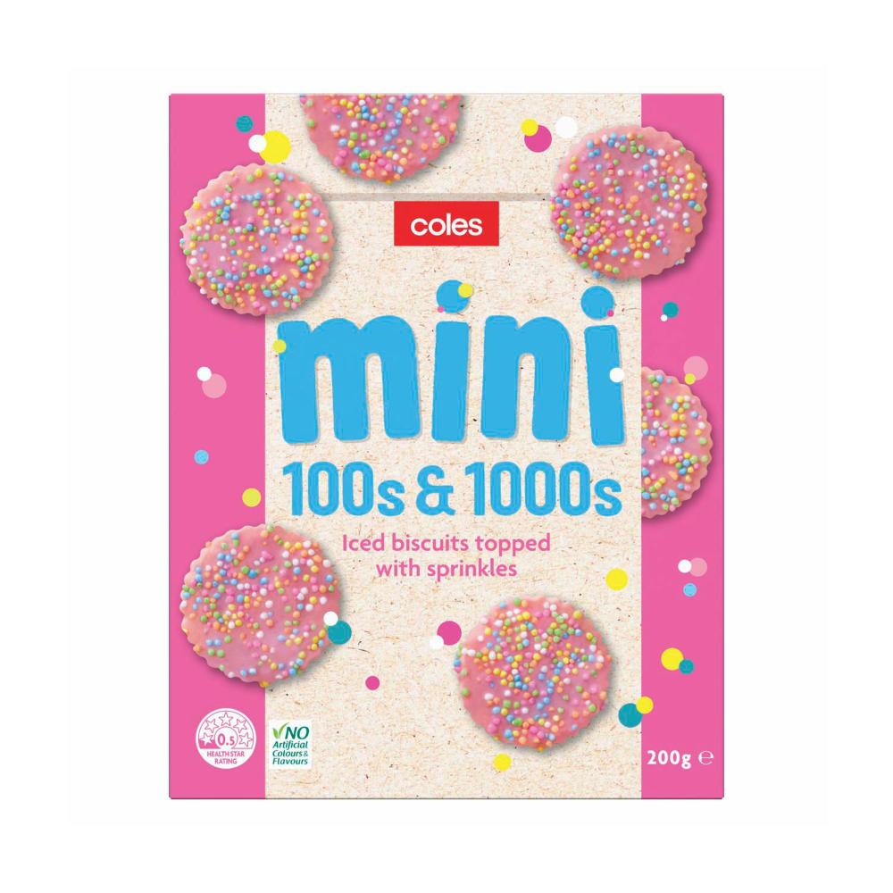 Buy Coles 100's & 1000's Kids Mini Biscuits 200g | Coles