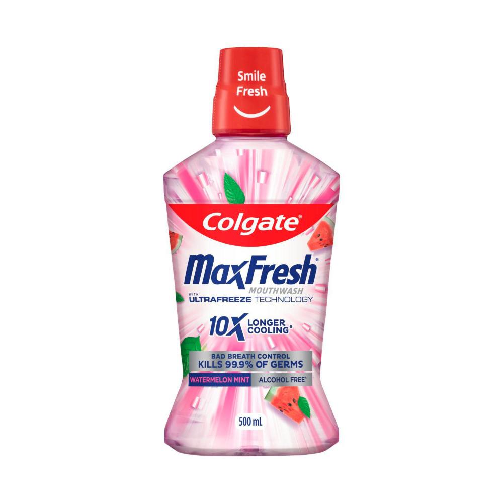Buy Colgate Max Fresh Watermelon Mint Mouthwash 500mL | Coles