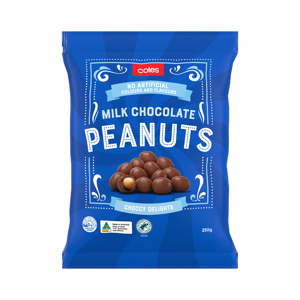 Buy Coles Choc Coated Peanuts 250g | Coles