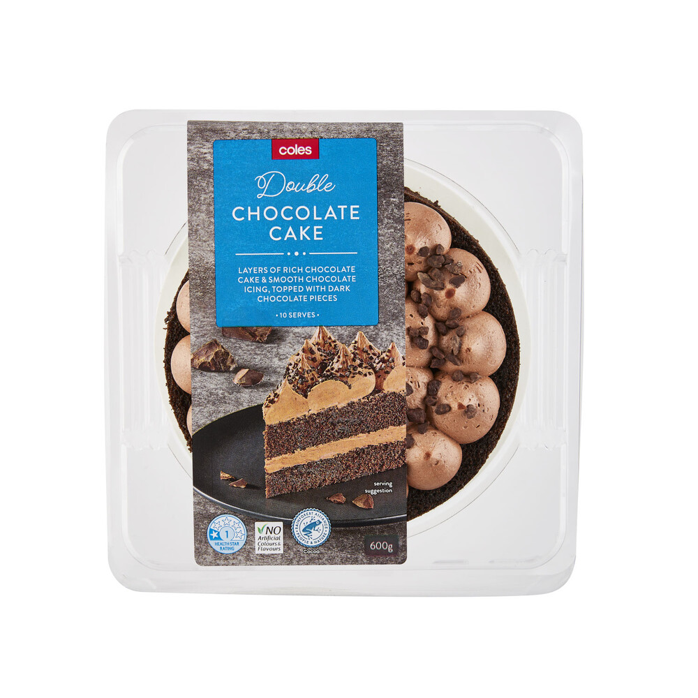 Buy Coles Chocolate Iced Cake 600g | Coles