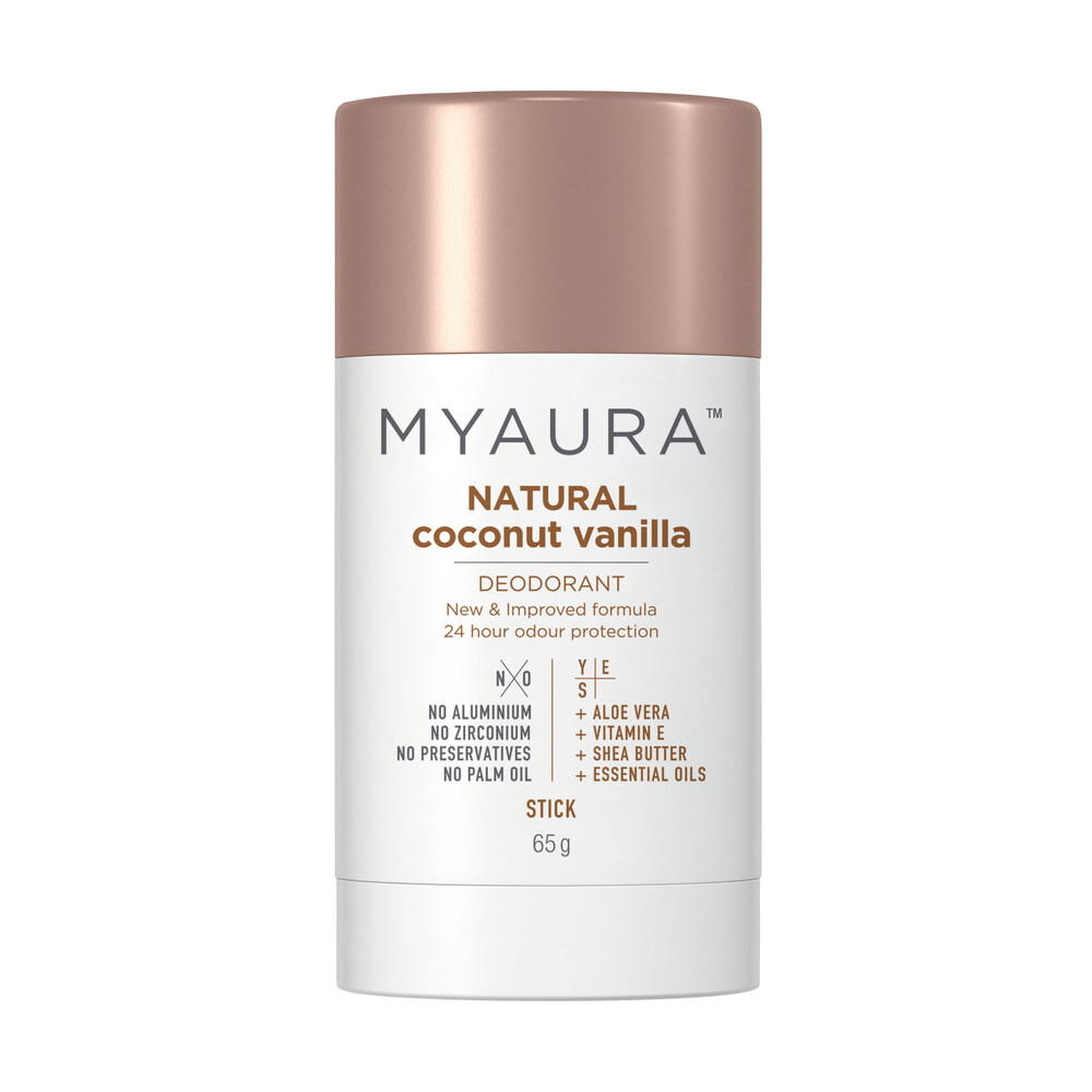 Buy Myaura Deodorant Stick Coconut & Vanilla 65g | Coles