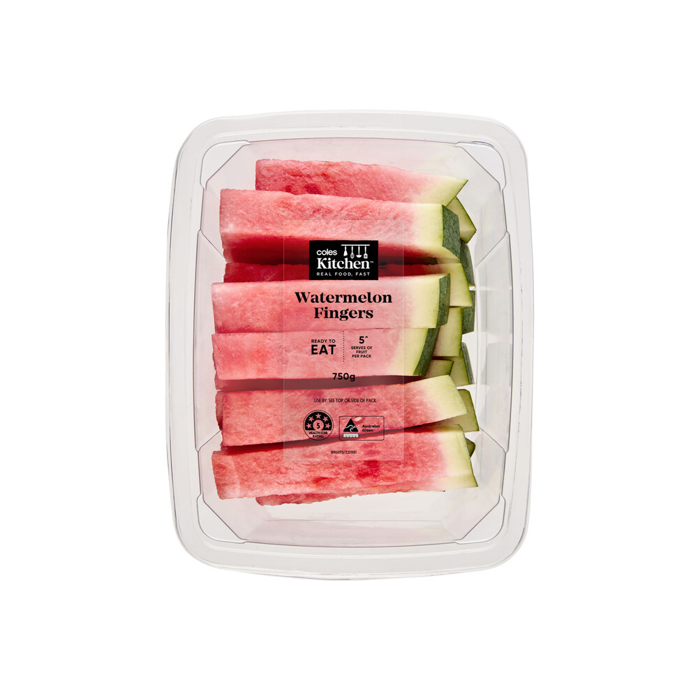 Buy Coles Kitchen Cut Fruit Salad Watermelon Fingers 750g 1 Each | Coles