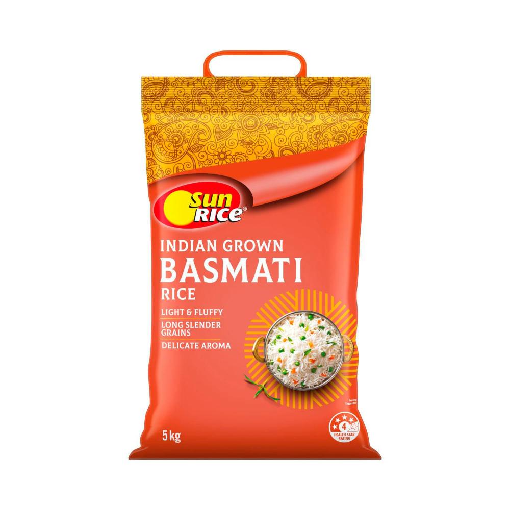 Buy Sunrice Classic Indian Basmati Rice 5kg | Coles