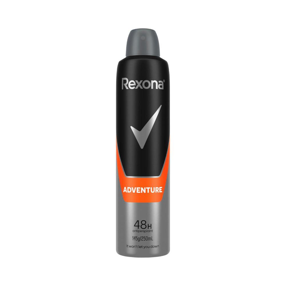 Buy Rexona Men's Antiperspirant Aerosol Deodorant Adventure 250mL | Coles