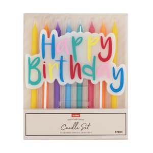 Buy Coles Happy Birthday Candles 9 pack | Coles