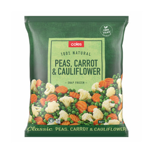Buy Coles Frozen Peas Carrots Cauliflower 1kg | Coles