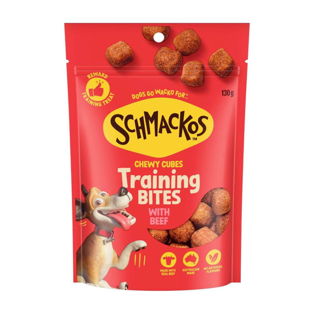 Buy Schmackos Training Bites With Beef Dog Treats 130g | Coles